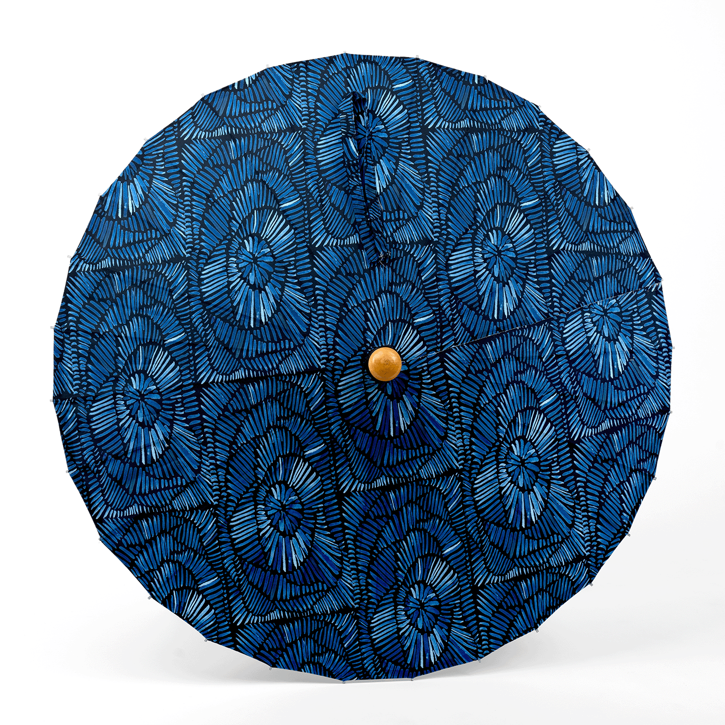 Lily-Lark | SPIRAL CIRCLES print sun parasol in Lark collection UPF50+